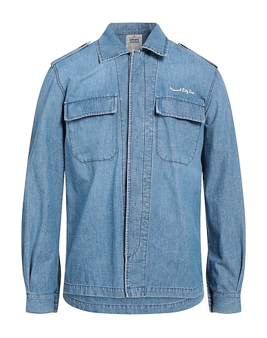 MANUEL RITZ MANUEL RITZ Shirts | Blue Men‘s Denim Shirt | YOOX