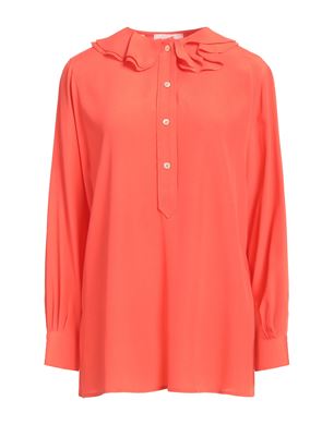 AGLINI | Orange Women‘s Solid Color Shirts & Blouses | YOOX