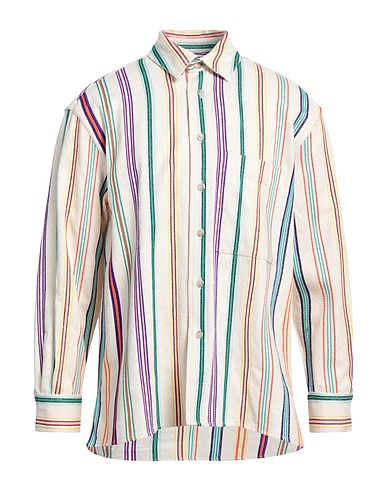 SONG FOR THE MUTE | Ivory Men‘s Striped Shirt | YOOX