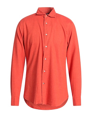 TRUZZI | Rust Men‘s Solid Color Shirt | YOOX