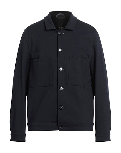 EXIBIT | Midnight blue Men‘s Solid Color Shirt | YOOX