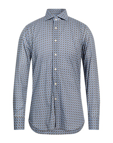 CALIBAN | Azure Men‘s Patterned Shirt | YOOX