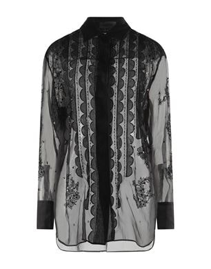 VALENTINO GARAVANI | Black Women‘s Solid Color Shirts & Blouses | YOOX