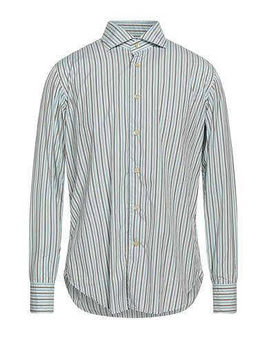 CALIBAN | Sky blue Men‘s Striped Shirt | YOOX