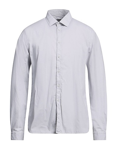 ALEX DORIANI | Light grey Men‘s Solid Color Shirt | YOOX