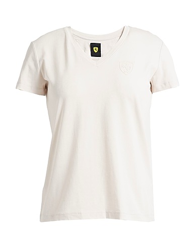 FERRARI | Off white Women‘s Basic T-shirt | YOOX