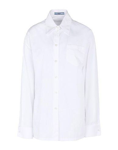 PRADA | White Women‘s Solid Color Shirts & Blouses | YOOX