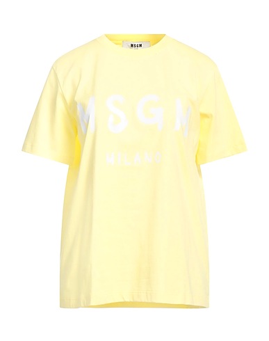 MSGM | Tシャツ パステルイエロー レディース | YOOX