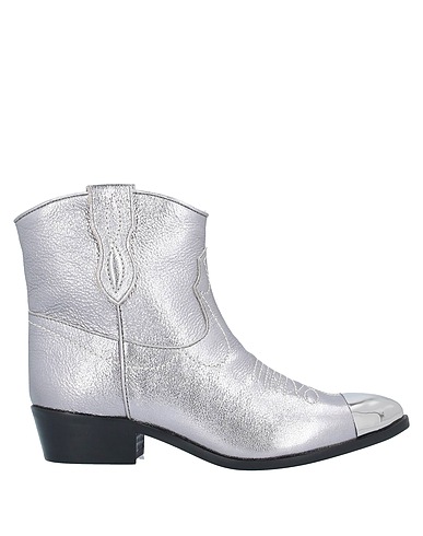 TWINSET | Silver Women‘s Ankle Boot | YOOX