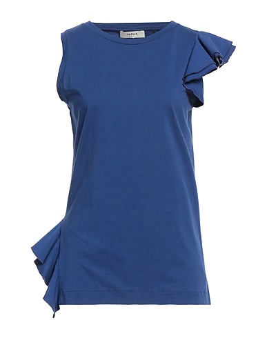 ALPHA STUDIO | Blue Women‘s Basic T-shirt | YOOX