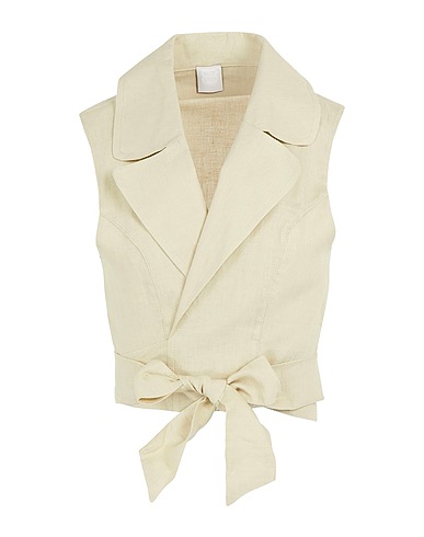 8 By YOOX LINEN SLEEVELSS WRAP CROP TOP | クロップ トップス レディース | YOOX