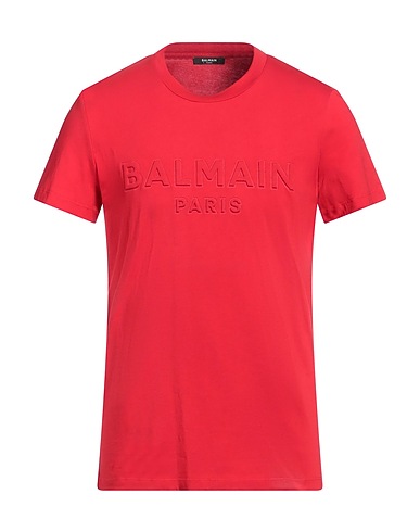 BALMAIN | Red Men‘s T-shirt | YOOX
