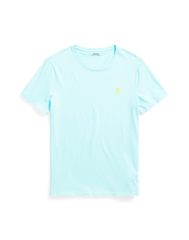 POLO RALPH LAUREN CUSTOM SLIM FIT JERSEY CREWNECK T-SHIRT | Men‘s Basic T-shirt | YOOX