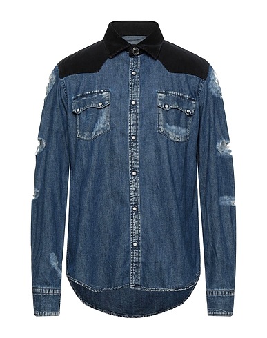 FAMILY FIRST Milano | Blue Men‘s Denim Shirt | YOOX
