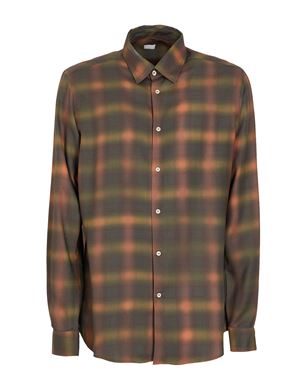 8 By YOOX REGULAR FIT SHIRT | Brown Men‘s Checked Shirt | YOOX