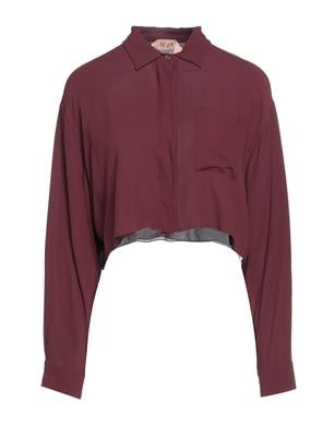 N°21 | Burgundy Women‘s Silk Shirts & Blouses | YOOX