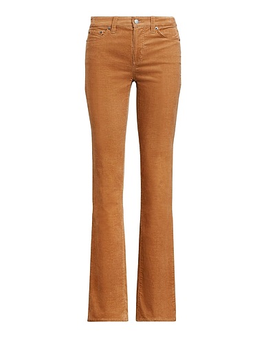 LAUREN RALPH LAUREN PREMIER STRAIGHT CORDUROY JEAN | Camel Women‘s Casual Pants | YOOX