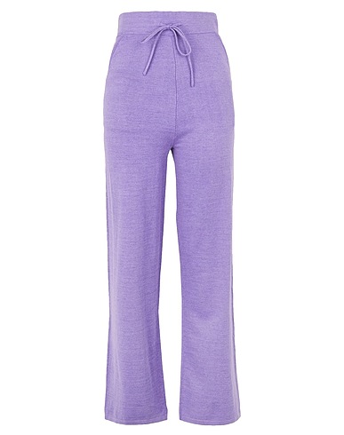 8 By YOOX KNIT WIDE LEG PANTS | Lilac Women‘s Sports Trouser | YOOX