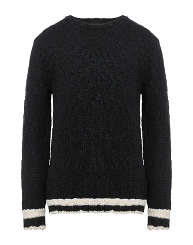 ALPHA STUDIO Sweaters and Sweatshirts | Black Men‘s Sweater | YOOX