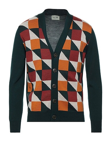 LC23 For ADR | Dark green Men‘s Cardigan | YOOX