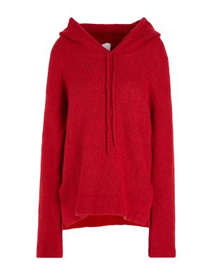 8 By YOOX BRUSHED BOXY FIT HOODIE | Red Women‘s Sweater | YOOX