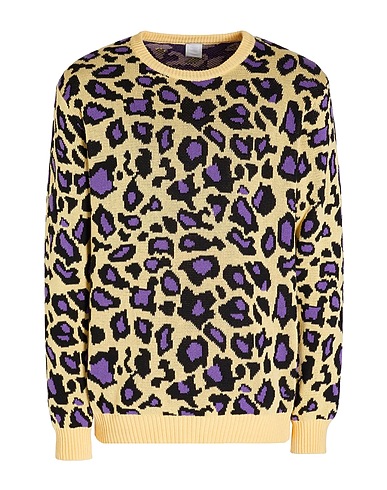 8 By YOOX LEOPARD JACQUARD SWEATER | Men‘s | YOOX