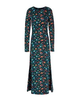 8 By YOOX PRINTED JERSEY LONG DRESS | Black Women‘s Long Dress | YOOX