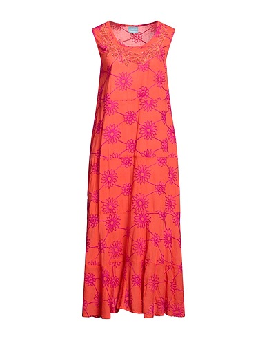 ICONIQUE | ひざ丈ワンピース コーラル レディース | YOOX