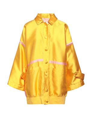 BRAND UNIQUE | Yellow Women‘s Full-length Jacket | YOOX