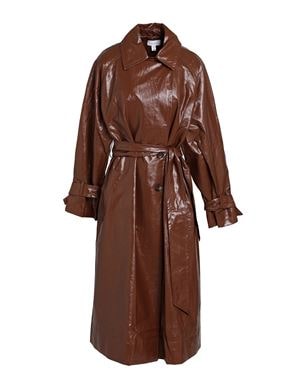 TOPSHOP | Brown Women‘s Full-length Jacket | YOOX
