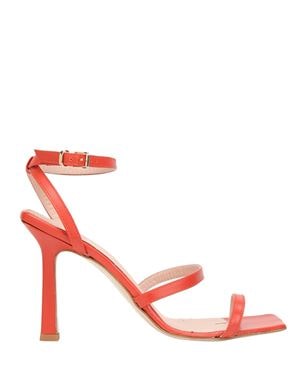 8 By YOOX LEATHER SQUARE TOE THONG SANDAL 90 | Rust Women‘s | YOOX