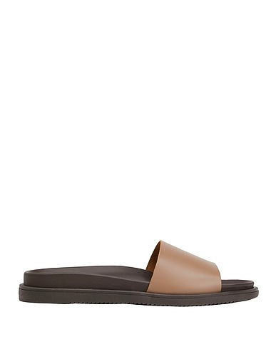 8 By YOOX POLISH LEATHER SLIDES | サンダル メンズ | YOOX