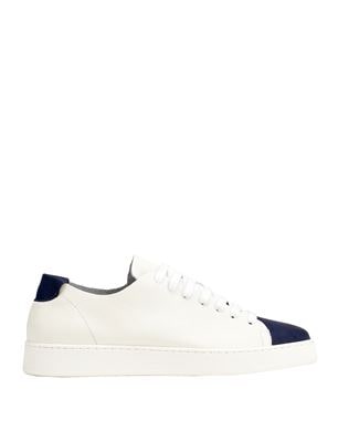 8 By YOOX LEATHER LOW-TOP SNEAKERS | Midnight blue Men‘s Sneakers | YOOX
