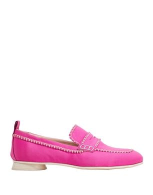 8 By YOOX SATIN SQUARE-TOE LOAFER | Magenta Women‘s Loafers | YOOX