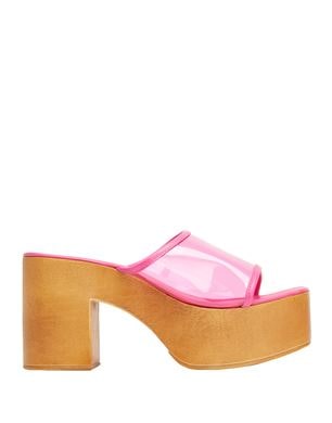 8 By YOOX VINYL PLATFORM CLOGS | Fuchsia Women‘s Mules And Clogs | YOOX