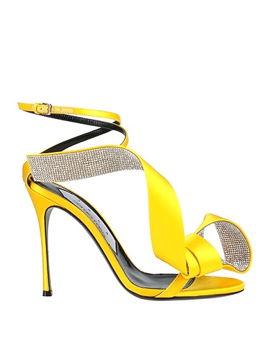 SERGIO ROSSI | Yellow Women‘s Sandals | YOOX