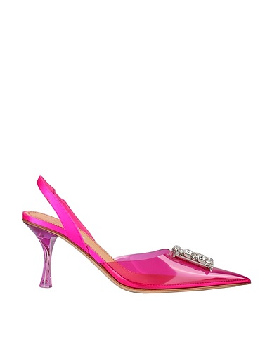 DSQUARED2 DSQUARED2 EMBELLISHED LOGO SLINGBACK PUMPS | Fuchsia Women‘s Court | YOOX
