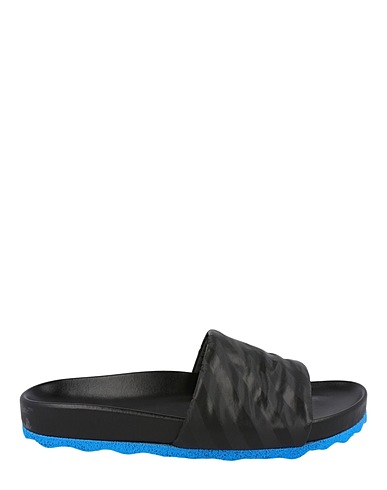 OFF-WHITE™ Diag-Strip Slides | Black Men‘s Sandals | YOOX