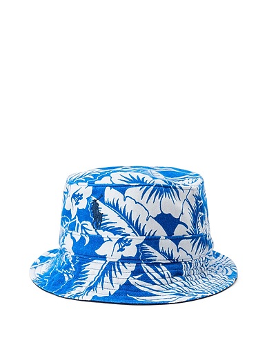 POLO RALPH LAUREN COTTON-BLEND TERRY BUCKET HAT | 帽子 ブルー メンズ | YOOX