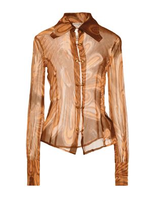 RICHMOND X | Dark brown Women‘s Patterned Shirts & Blouses | YOOX