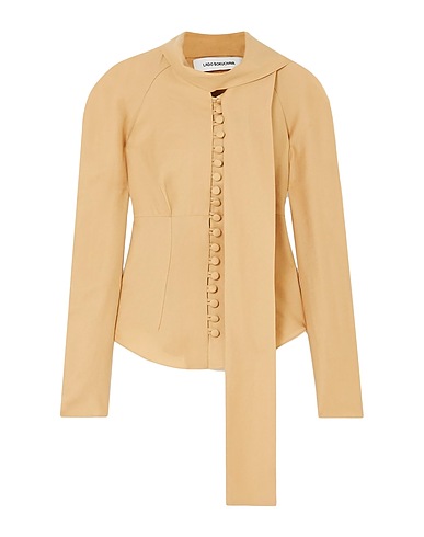 LADO BOKUCHAVA | Camel Women‘s Shirts & Blouses With Bow | YOOX