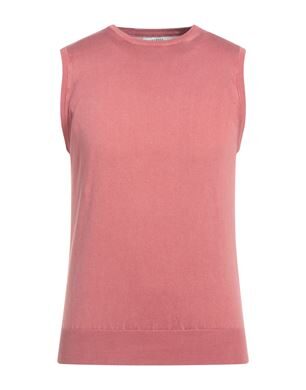 ALPHA STUDIO | Brick red Men‘s Sleeveless Sweater | YOOX