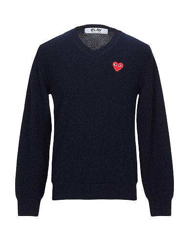 COMME Des GARÇONS PLAY | Midnight blue Men‘s Sweater | YOOX