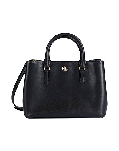 LAUREN RALPH LAUREN SMOOTH LEATHER SMALL MARCY SATCHEL | Black Women‘s ...