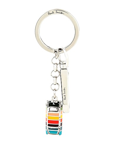 PAUL SMITH MEN KEYRING MINI | Silver Men‘s Key Ring | YOOX