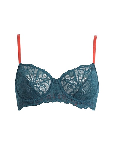DORA LARSEN GAIA GRAPHIC LACE UNDERWIRE BRA | ブラジャー ダークグリーン レディース | YOOX