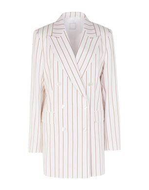 8 By YOOX DOUBLE-BREASTED OVERSIZE BLAZER | White Women‘s Blazer | YOOX