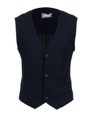 TAKESHY KUROSAWA | Midnight blue Men‘s Suit Vest | YOOX