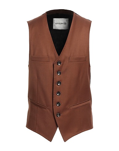 OFFICINA 36 | Brown Men‘s Suit Vest | YOOX
