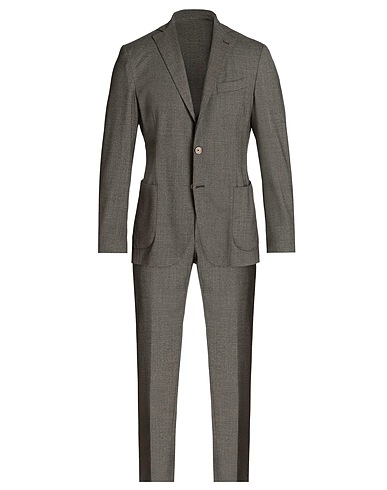 SANTANIELLO | Dark brown Men‘s Suits | YOOX